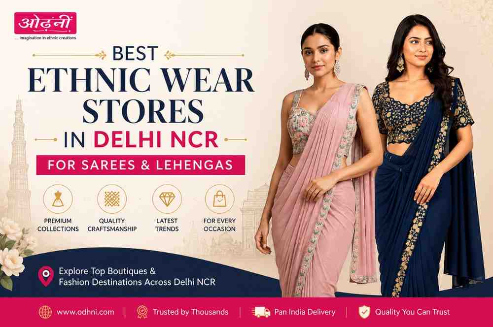 Ethnic Wear Stores In Delhi Ncr For Sarees & Lehengas – ODHNI