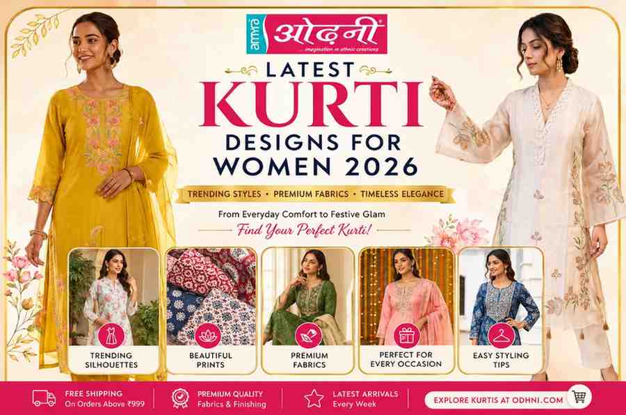 Latest Kurti Designs for Women 2026 | Odhni – ODHNI